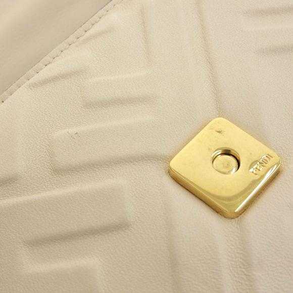 Fendi | Bags | Fendi Fendi Baguette Small Logo Ff Pattern 2way Bag Chain Shoulder Lamb Leath ...